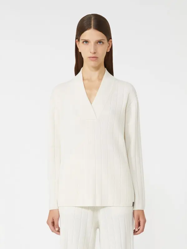 Max Mara Cashmere Flat-rib Knit Jumper