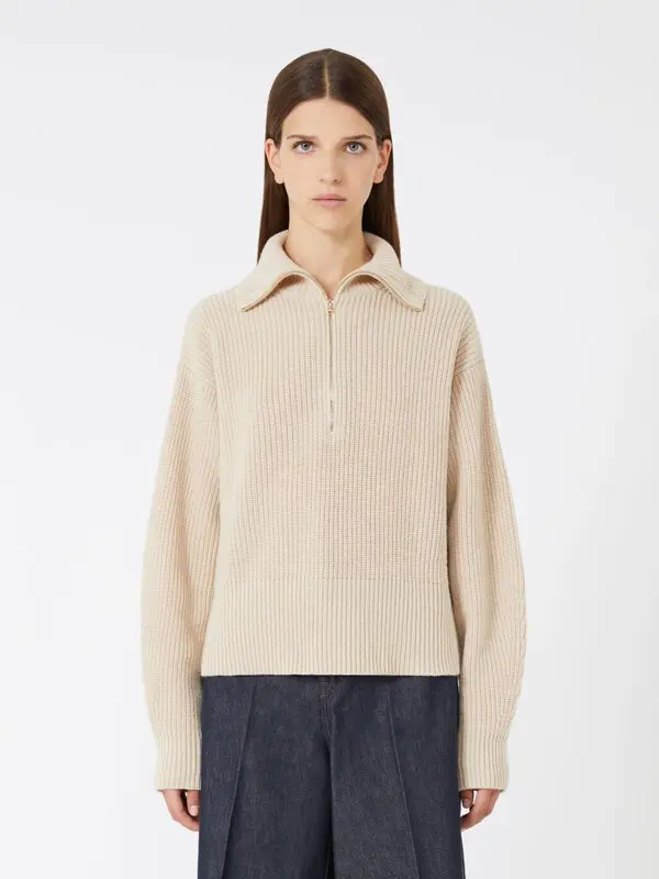 Max Mara Wool And Cashmere Jumper - Beige
