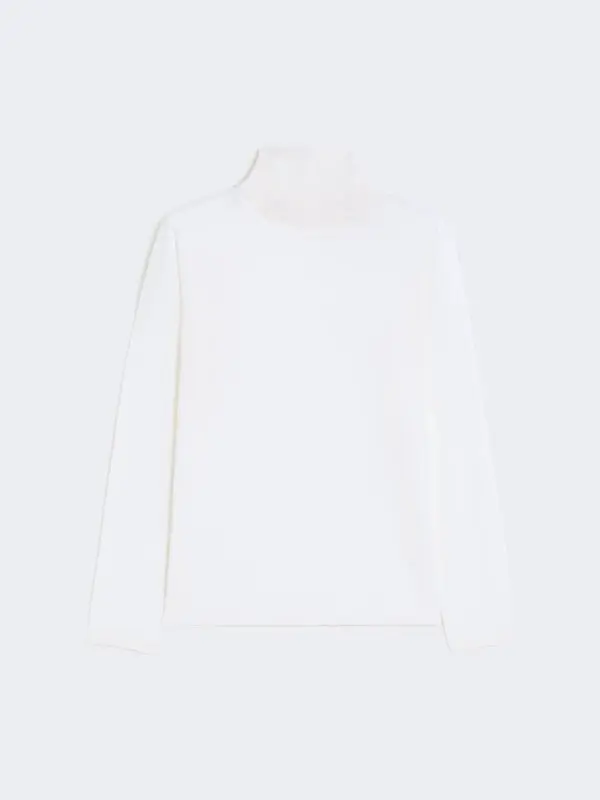 Max Mara Wool Knit Turtleneck Jumper - White