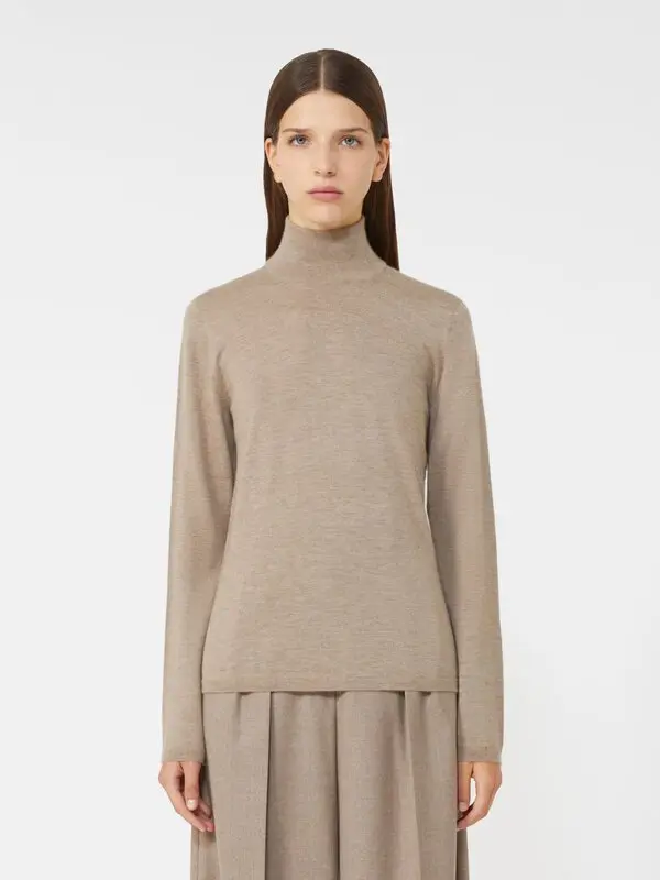 Max Mara Cashmere Turtleneck Jumper - Beige