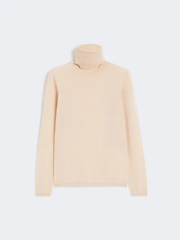Max Mara Wool Knit Turtleneck Jumper - Beige