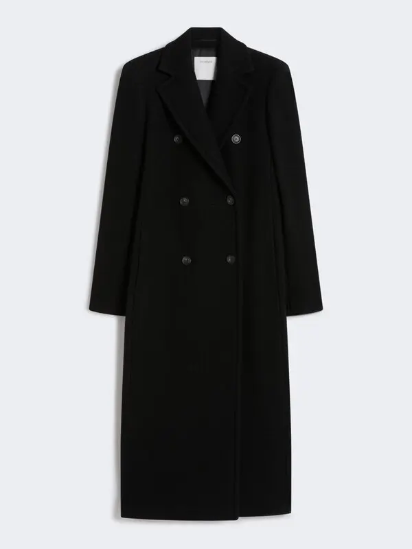 Max Mara Double-breasted Pure Virgin Wool Coat - Black