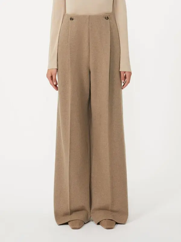 Max Mara Cashmere Flannel Trousers