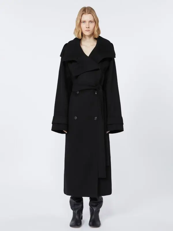 Max Mara Double-faced Pure Wool Trench Coat