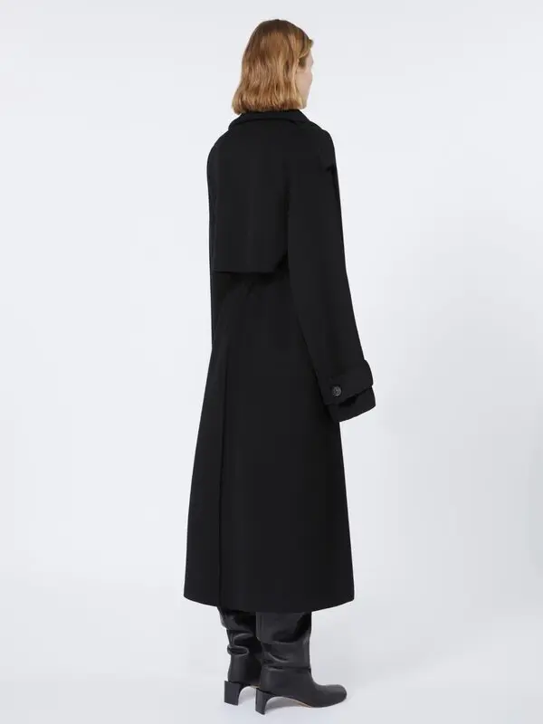 Max Mara Double-faced Pure Wool Trench Coat