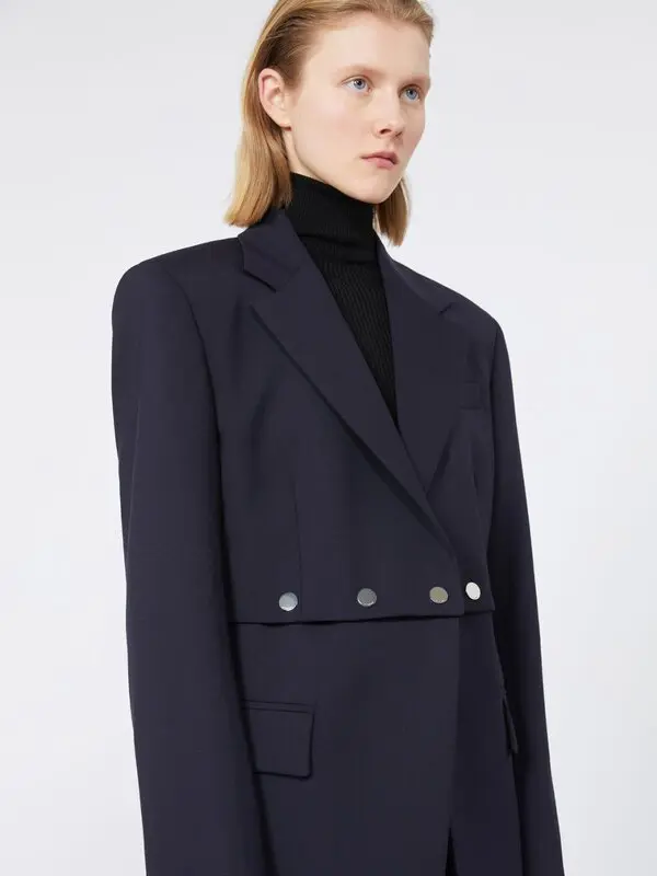 Max Mara Tailored Jacket With Detachable Hem Detail