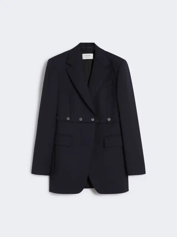 Max Mara Tailored Jacket With Detachable Hem Detail