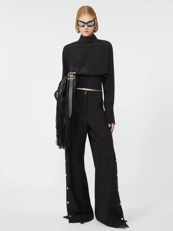 Max Mara Button-up Wool Trousers