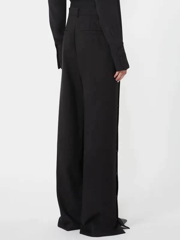 Max Mara Button-up Wool Trousers