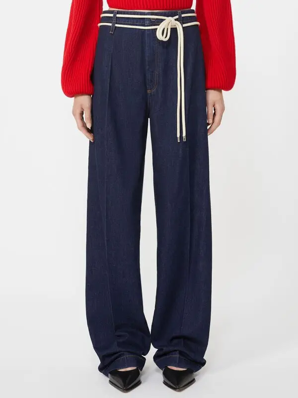 Max Mara Mannish Denim Trousers