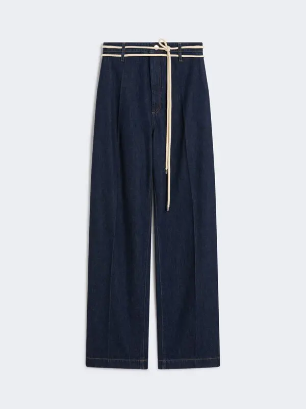 Max Mara Mannish Denim Trousers
