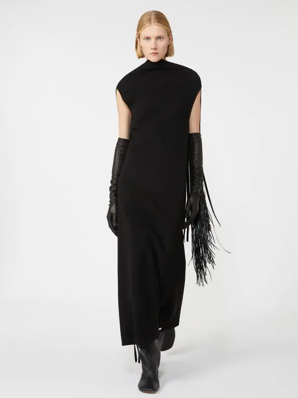 Max Mara Long Double-faced Pure Wool Dress