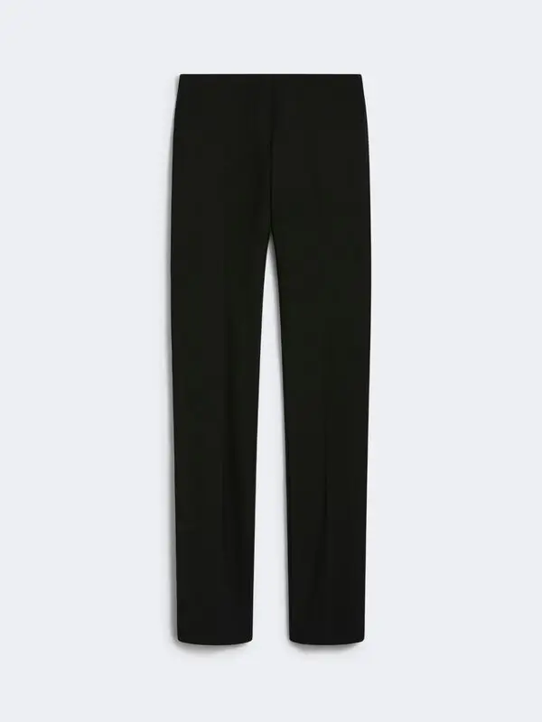 Max Mara Low-rise Stretch Trousers - Black