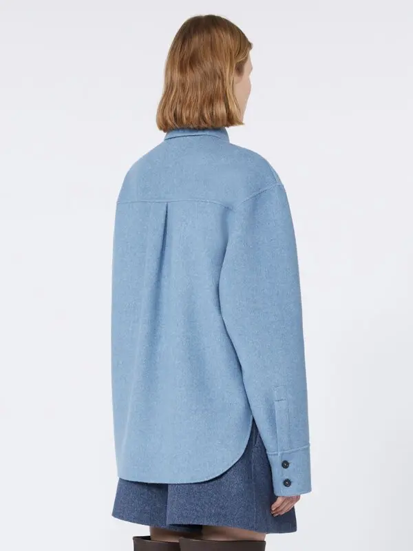 Max Mara Oversized Pure Wool Shirt