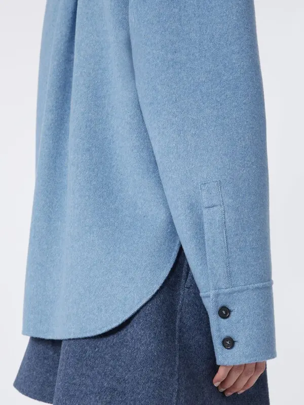 Max Mara Oversized Pure Wool Shirt