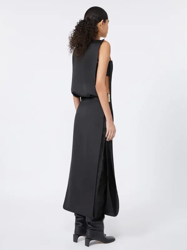 Max Mara Long Dress With Thin Shoulder Straps