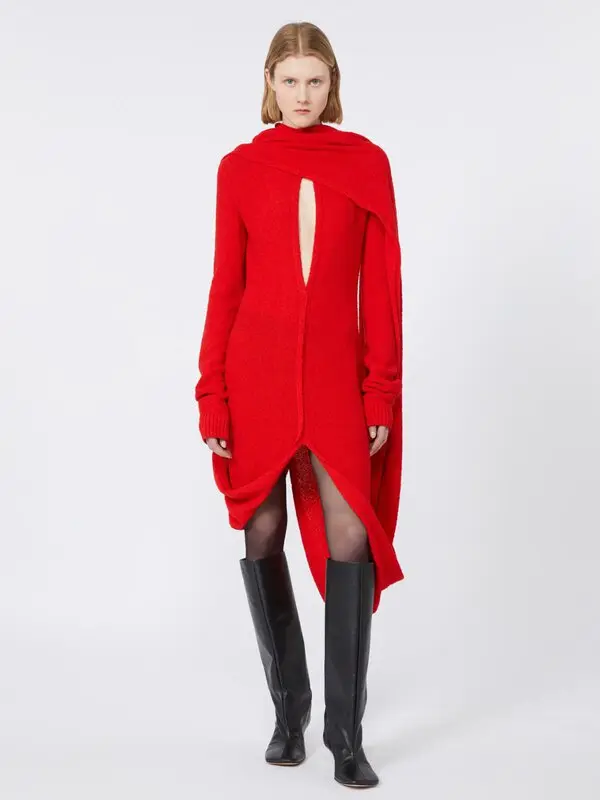 Max Mara Bouclé Knit Dress