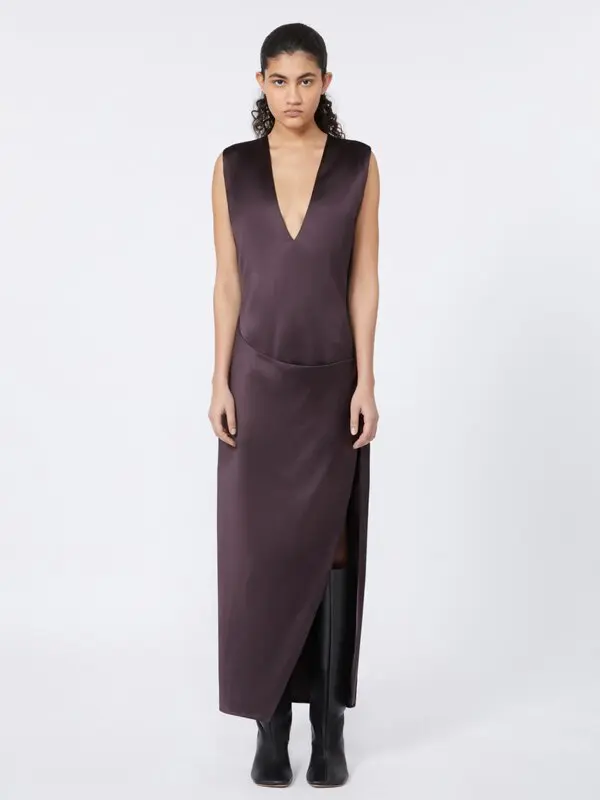 Max Mara Viscose Satin Runway Dress