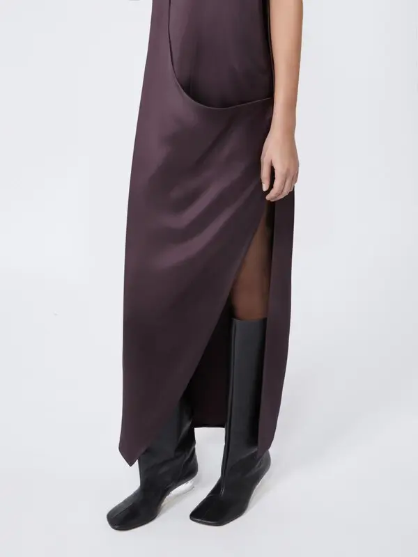 Max Mara Viscose Satin Runway Dress