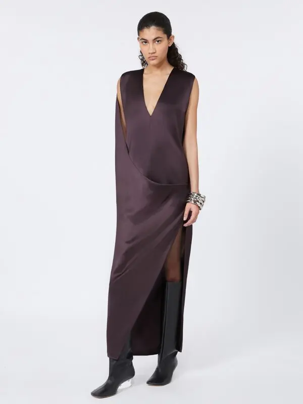 Max Mara Viscose Satin Runway Dress