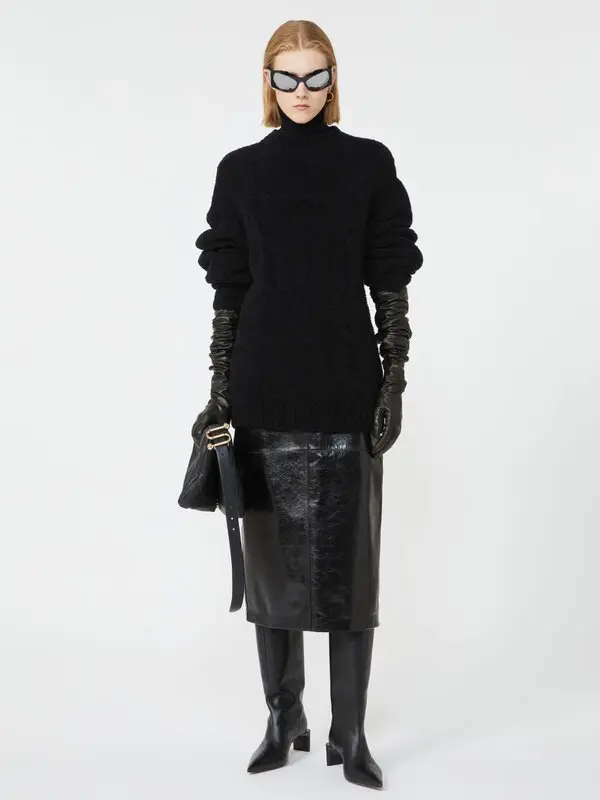 Max Mara Oversized Cable Knit Sweater