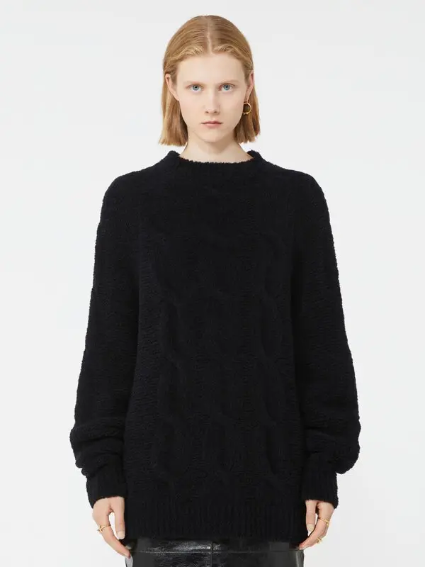 Max Mara Oversized Cable Knit Sweater