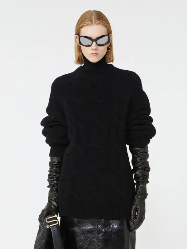 Max Mara Oversized Cable Knit Sweater
