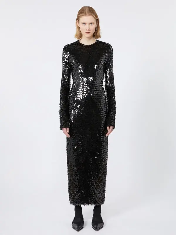 Max Mara Sequin-adorned Jersey Dress