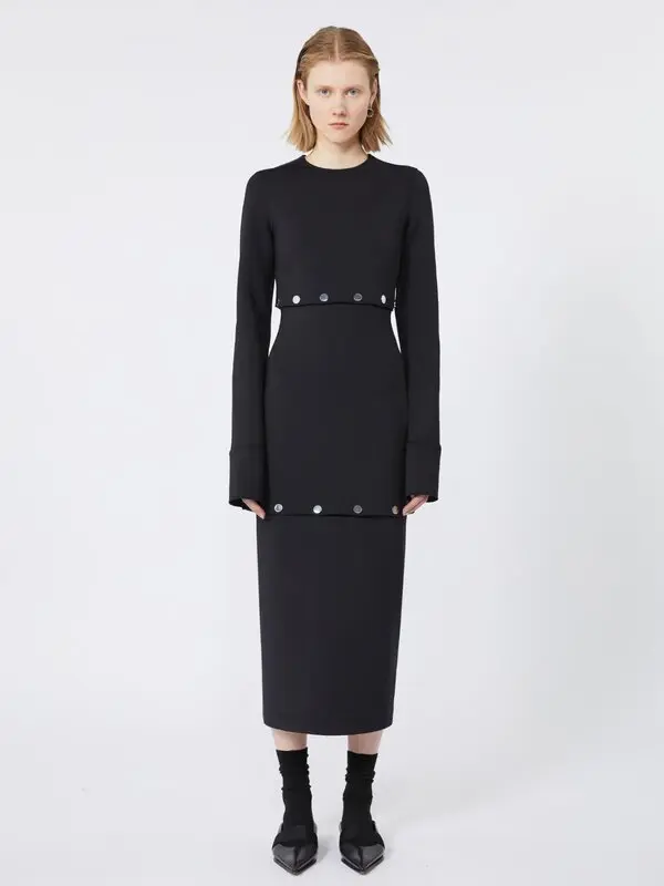 Max Mara Shortenable Scuba Jersey Dress