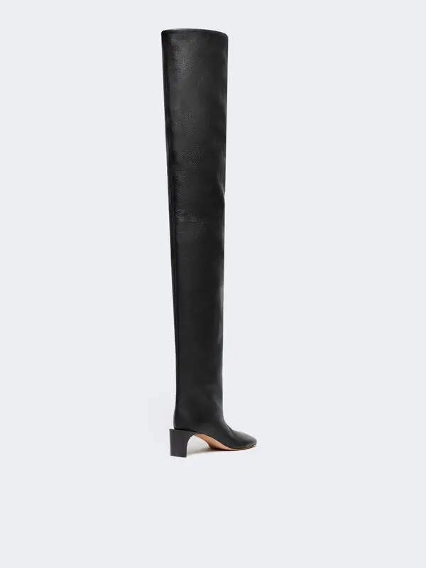 Max Mara Thigh-high Calfskin Boots