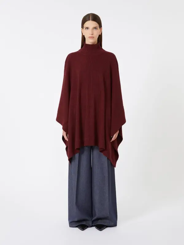 Max Mara Cashmere Cape - Raspberry
