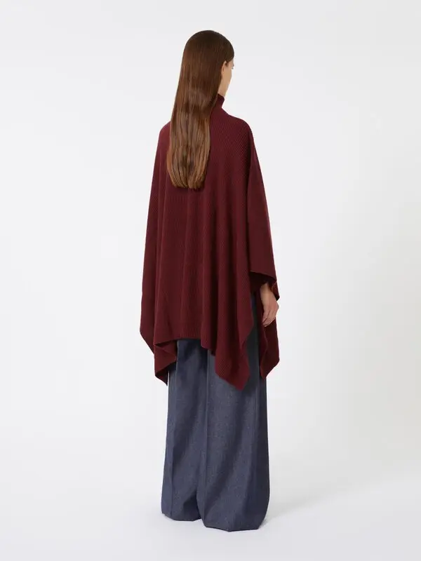 Max Mara Cashmere Cape - Raspberry