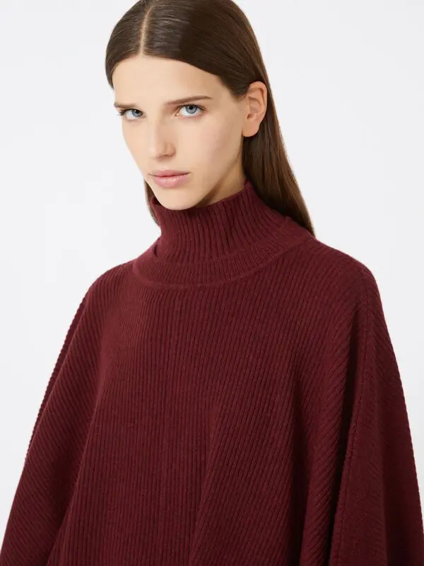Max Mara Cashmere Cape - Raspberry