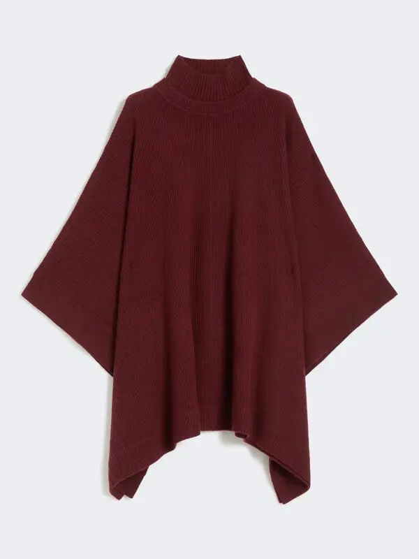 Max Mara Cashmere Cape - Raspberry