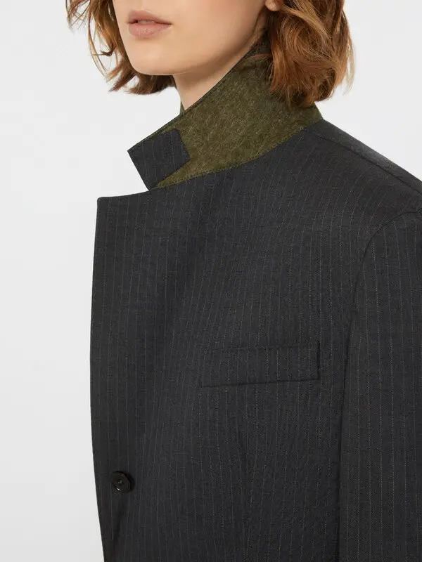 Max Mara Wool Canvas Blazer