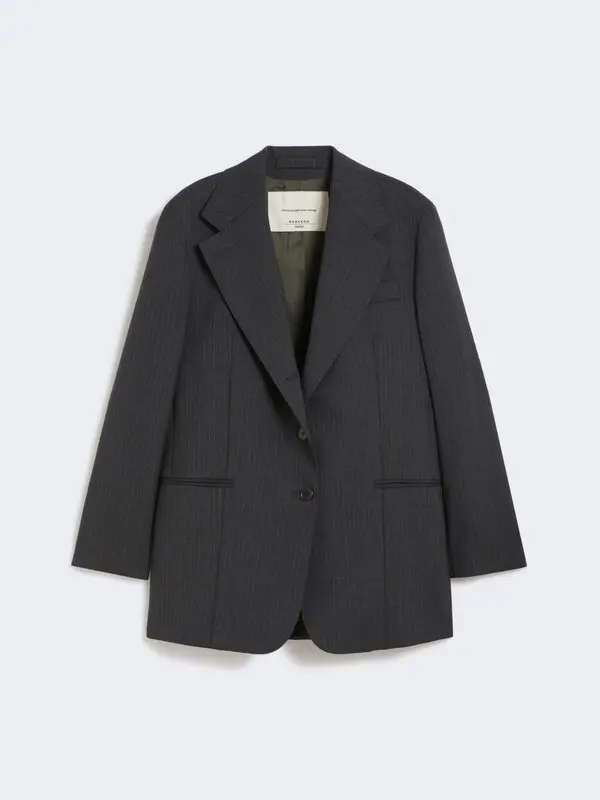 Max Mara Wool Canvas Blazer