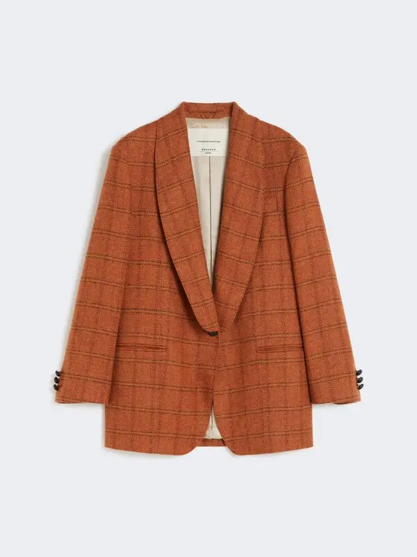 Max Mara Patterned Wool Blend Blazer