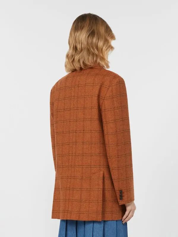 Max Mara Patterned Wool Blend Blazer