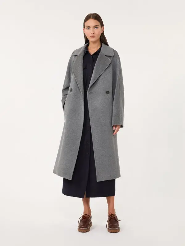 Max Mara Wool Drap Midi Coat
