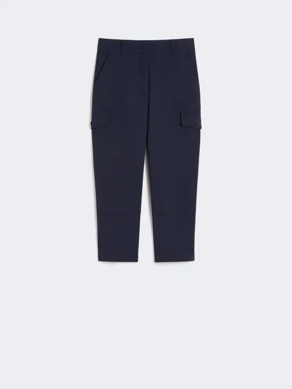 Max Mara Tech Wool Carrot Trousers