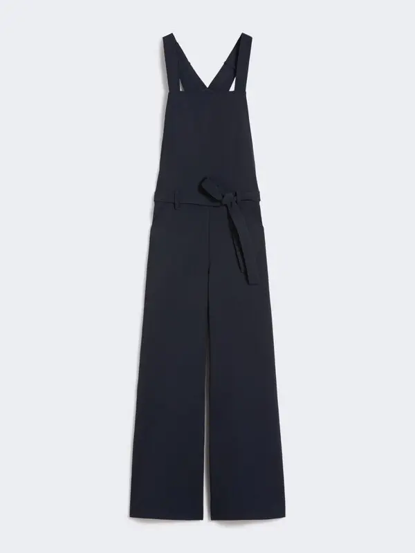 Max Mara Gabardine Wool Dungarees