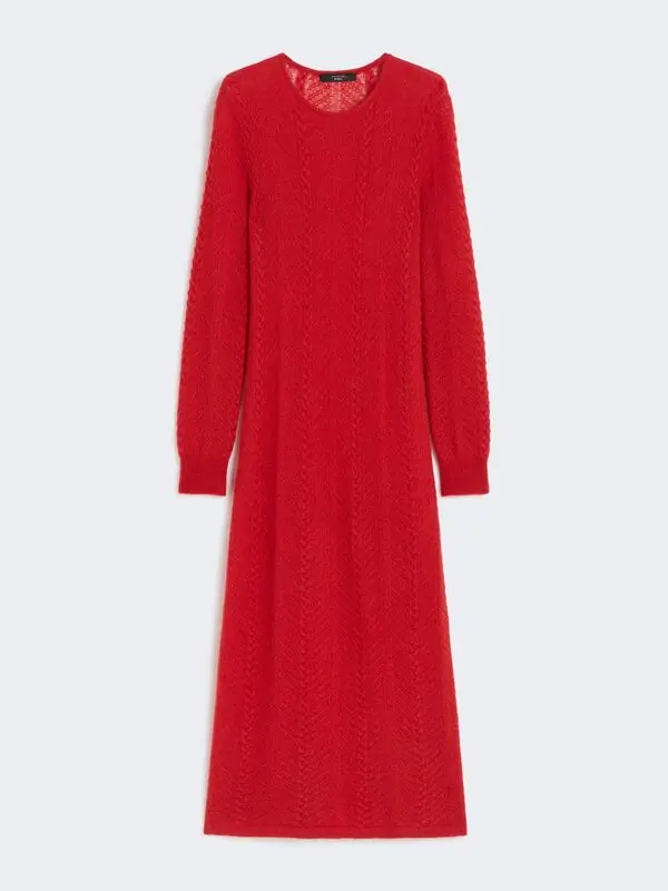 Max Mara Mohair-blend Midi Dress