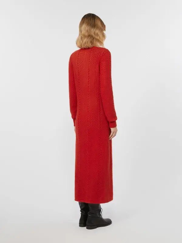 Max Mara Mohair-blend Midi Dress