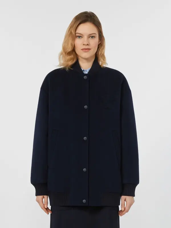 Max Mara Double Wool Bomber Jacket