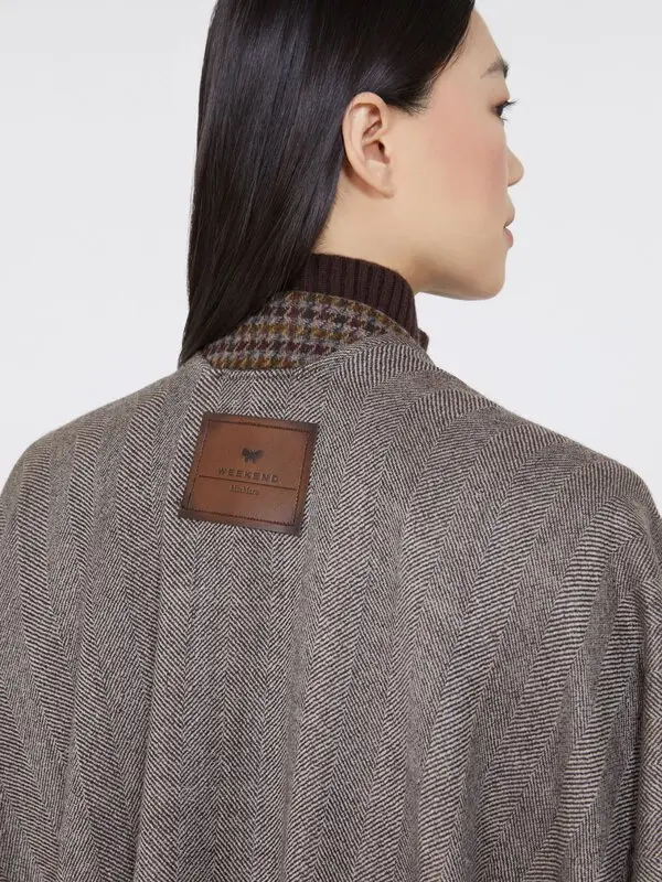Max Mara Double-face Wool Cape - Dark Brown