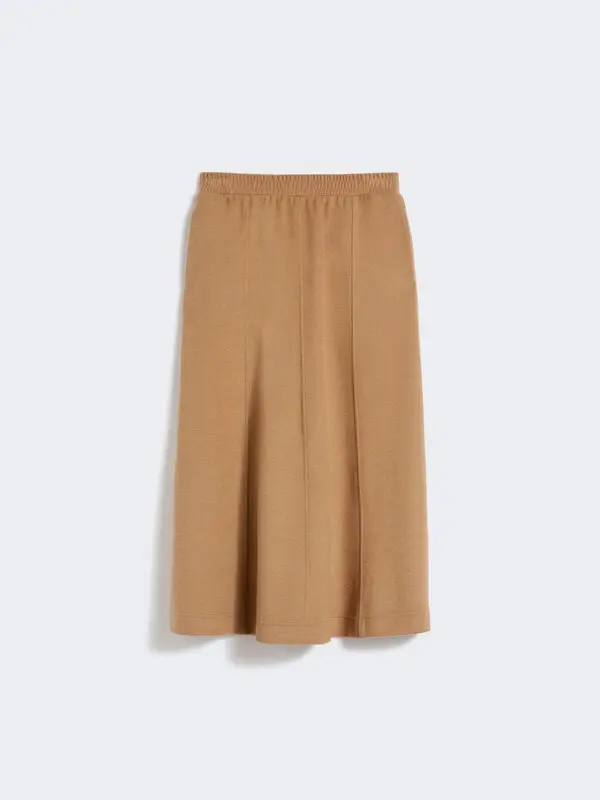 Max Mara Drap-effect Jersey Midi Skirt