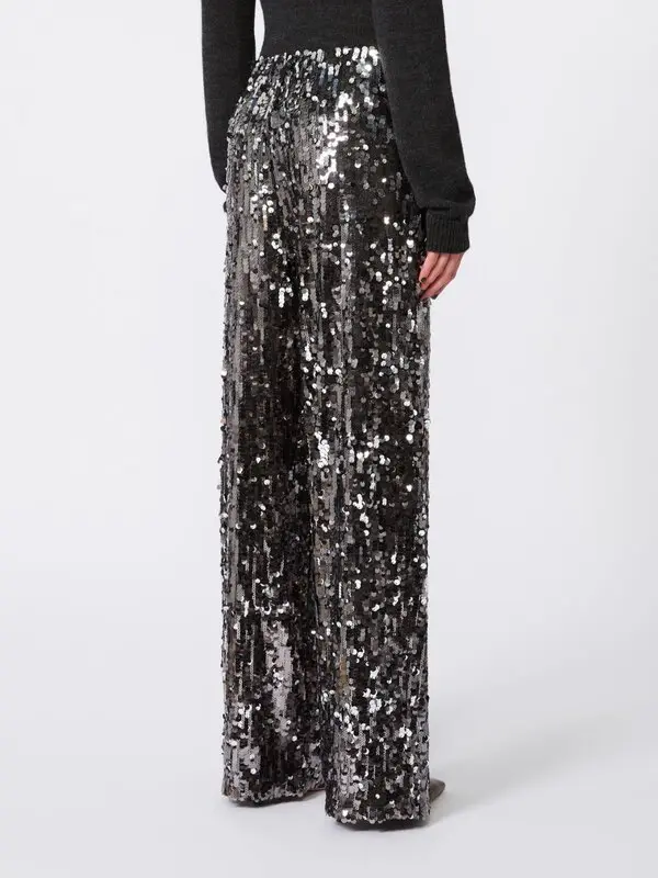 Max Mara Tulle And Sequin Embellished Trousers