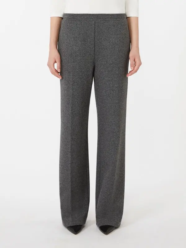 Max Mara Jacquard Jersey Trousers