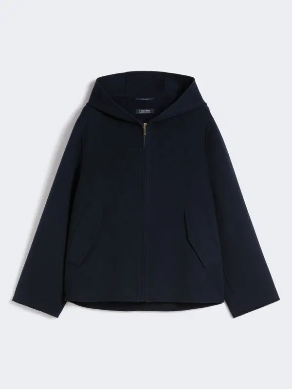 Max Mara Double-sided Wool Zip-up Hoodie