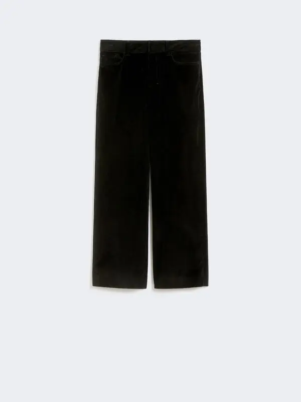 Max Mara Corduroy Flared Trousers - Black
